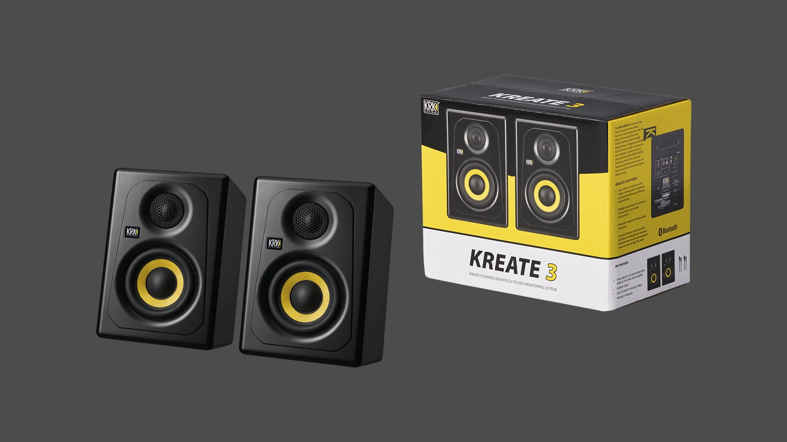 KRK Kreate 3 Release - Active 3" Two-Way Studio Monitors