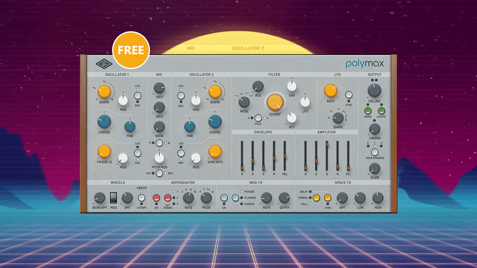 Universal Audio PolyMAX synthesizer can be downloaded for free for a ...